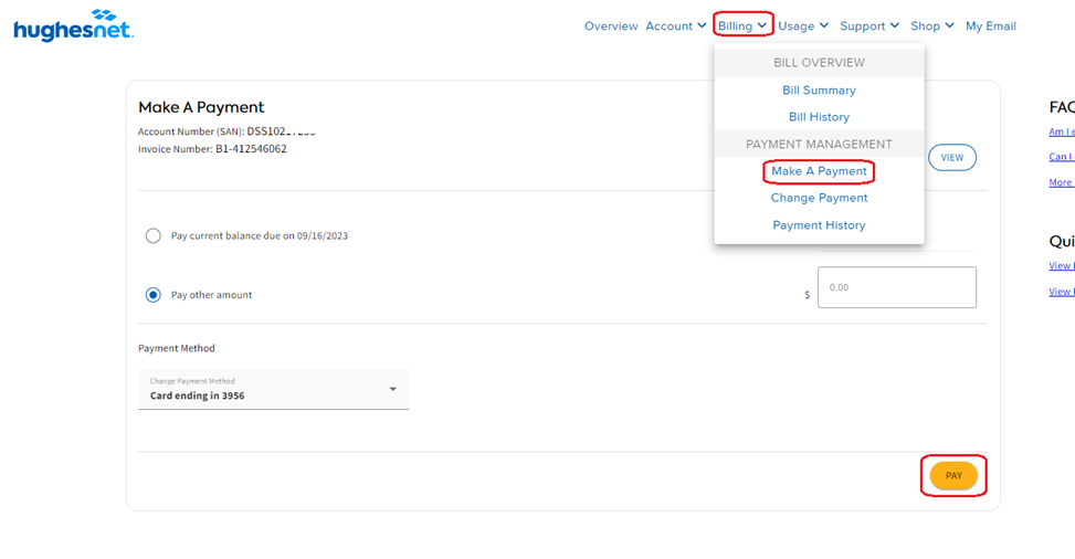 Where do I view and pay my bill?